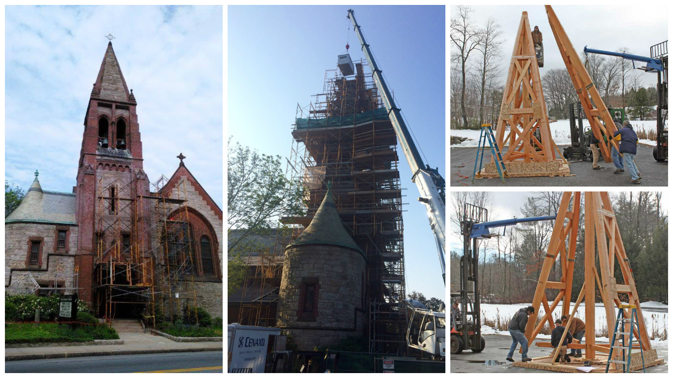 Renovation Project: Church Timber Frame Steeple | Davis Frame Blog