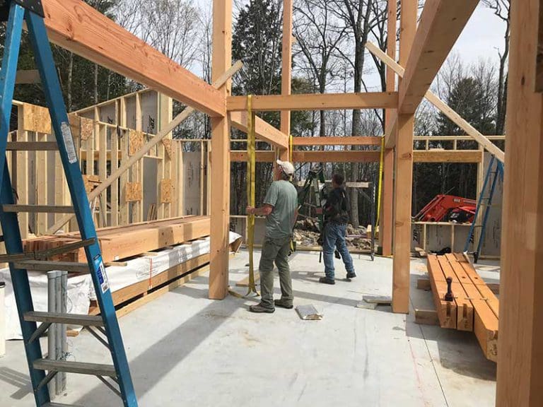 Hybrid Timber Frame Home in NH | Davis Frame Blog