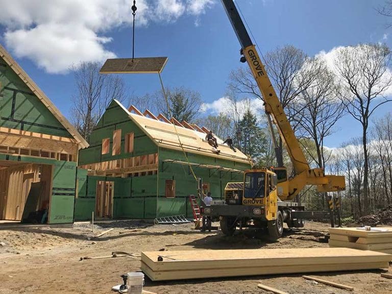 Hybrid Timber Frame Home in NH | Davis Frame Blog