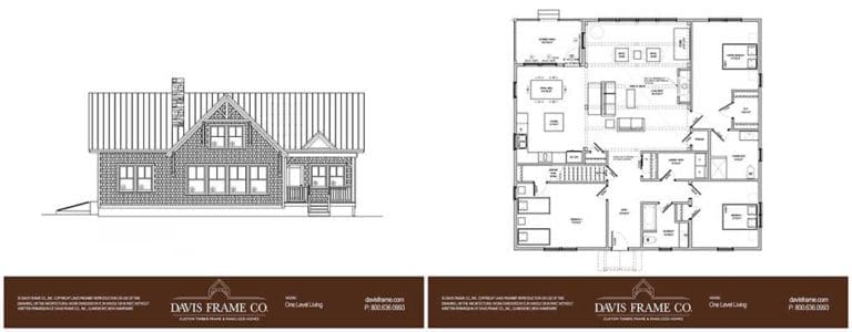 One Level Timber Frame Floor Plans | Davis Frame Blog